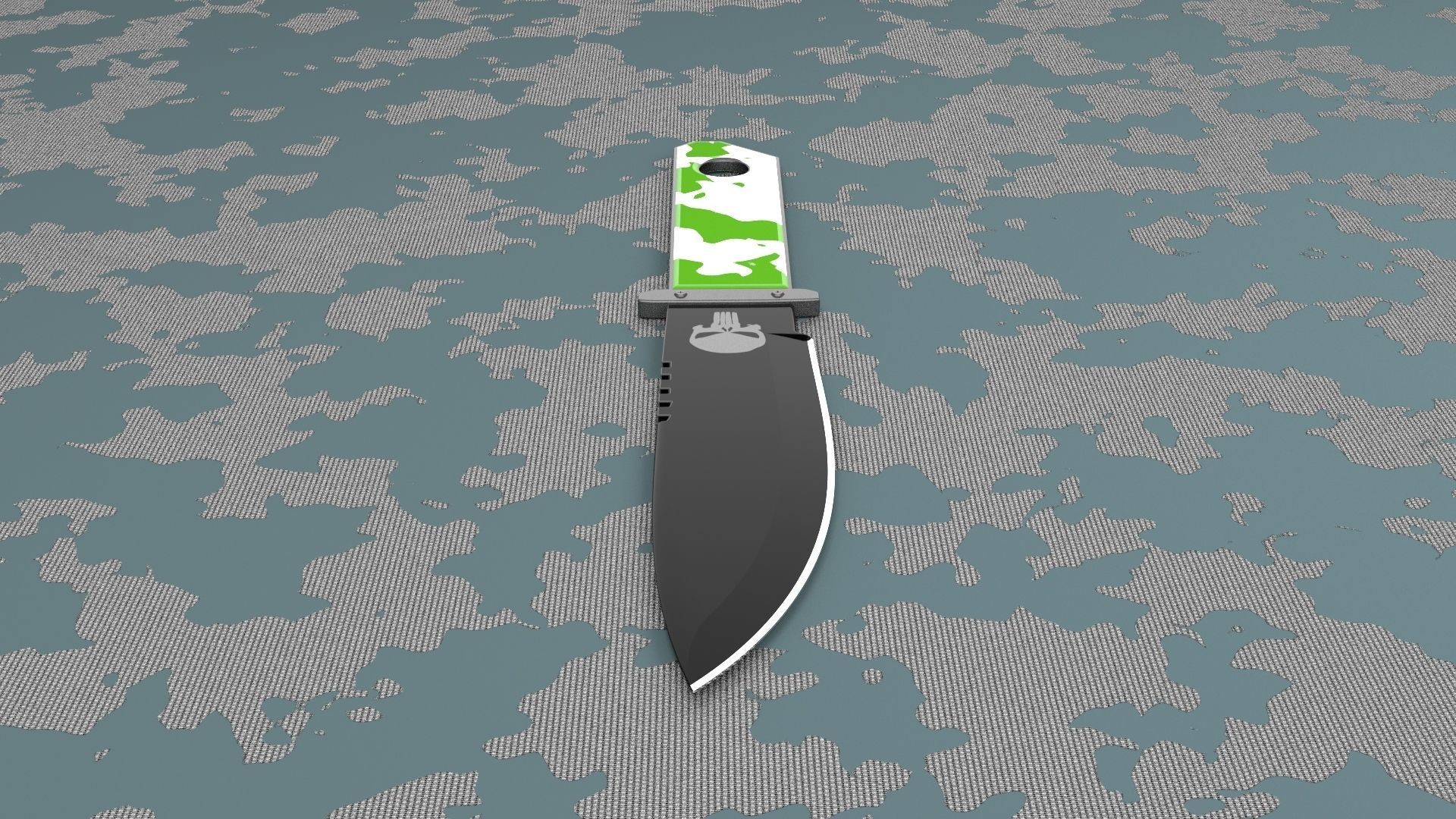 Zombie apocalypse survival knife set 3D model | CGTrader