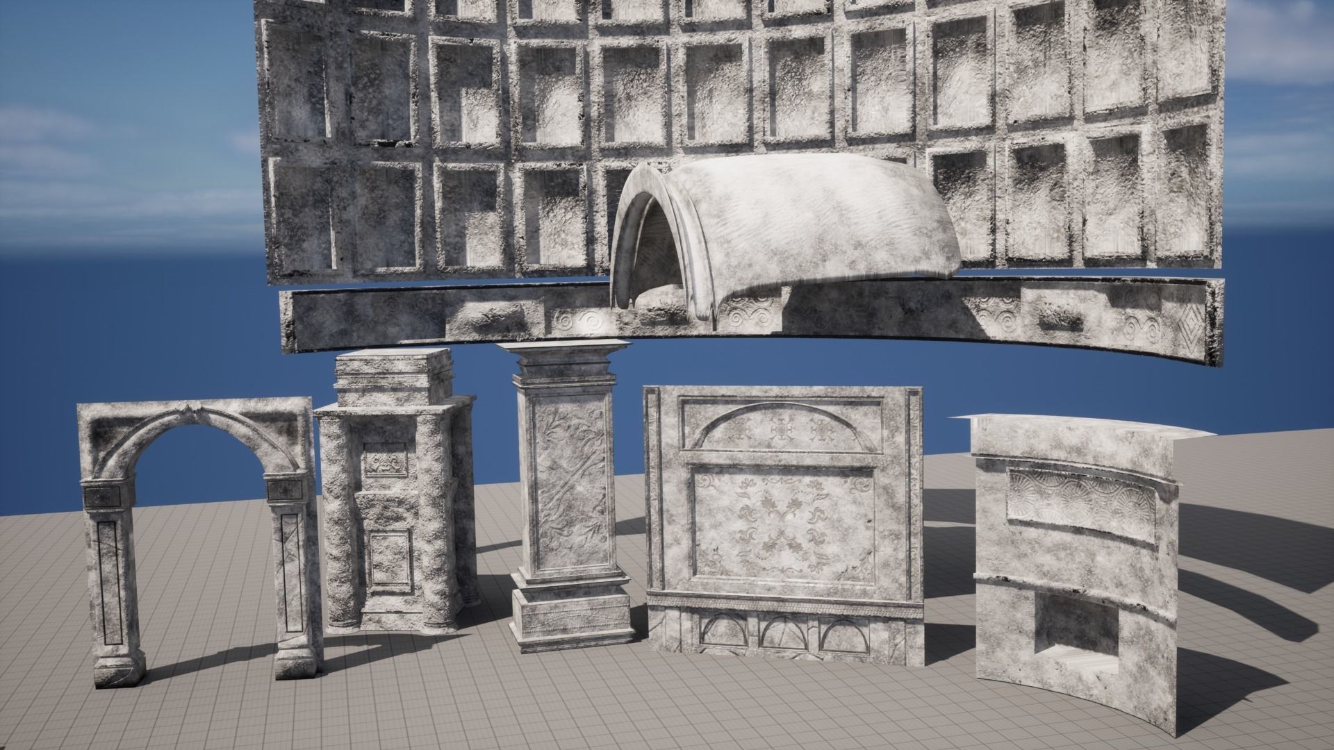 Dungeon Castle Assets Pack free VR / AR / low-poly 3D model | CGTrader