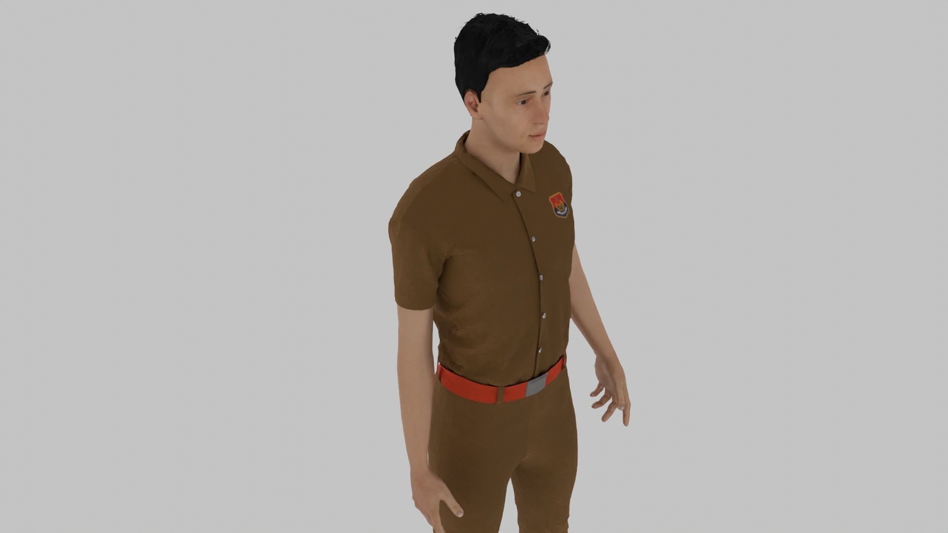 3D model Indian Policeman VR / AR / low-poly | CGTrader