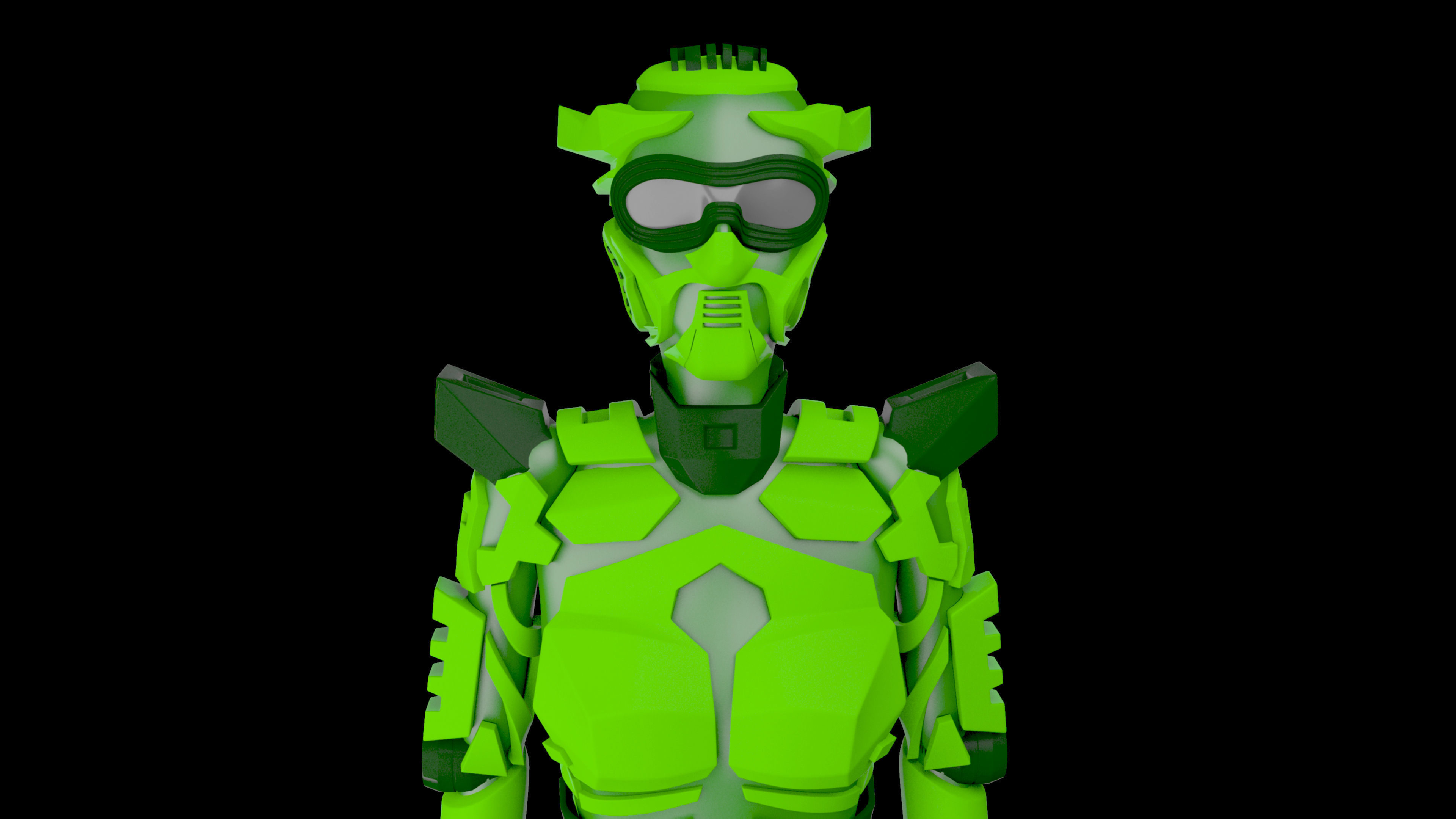 Female Robotic Character from Biped FRCB1 3D model 3D printable | CGTrader