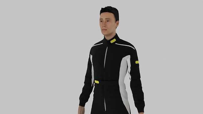 3D model Race Driver VR / AR / low-poly | CGTrader