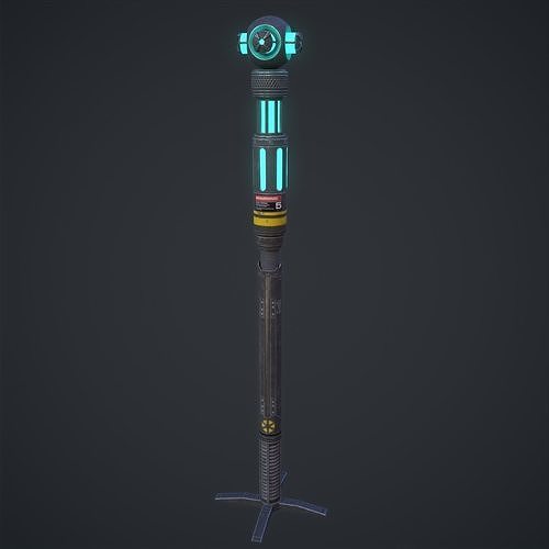 3D model Sci-Fi Lightning Pole Device VR / AR / low-poly | CGTrader