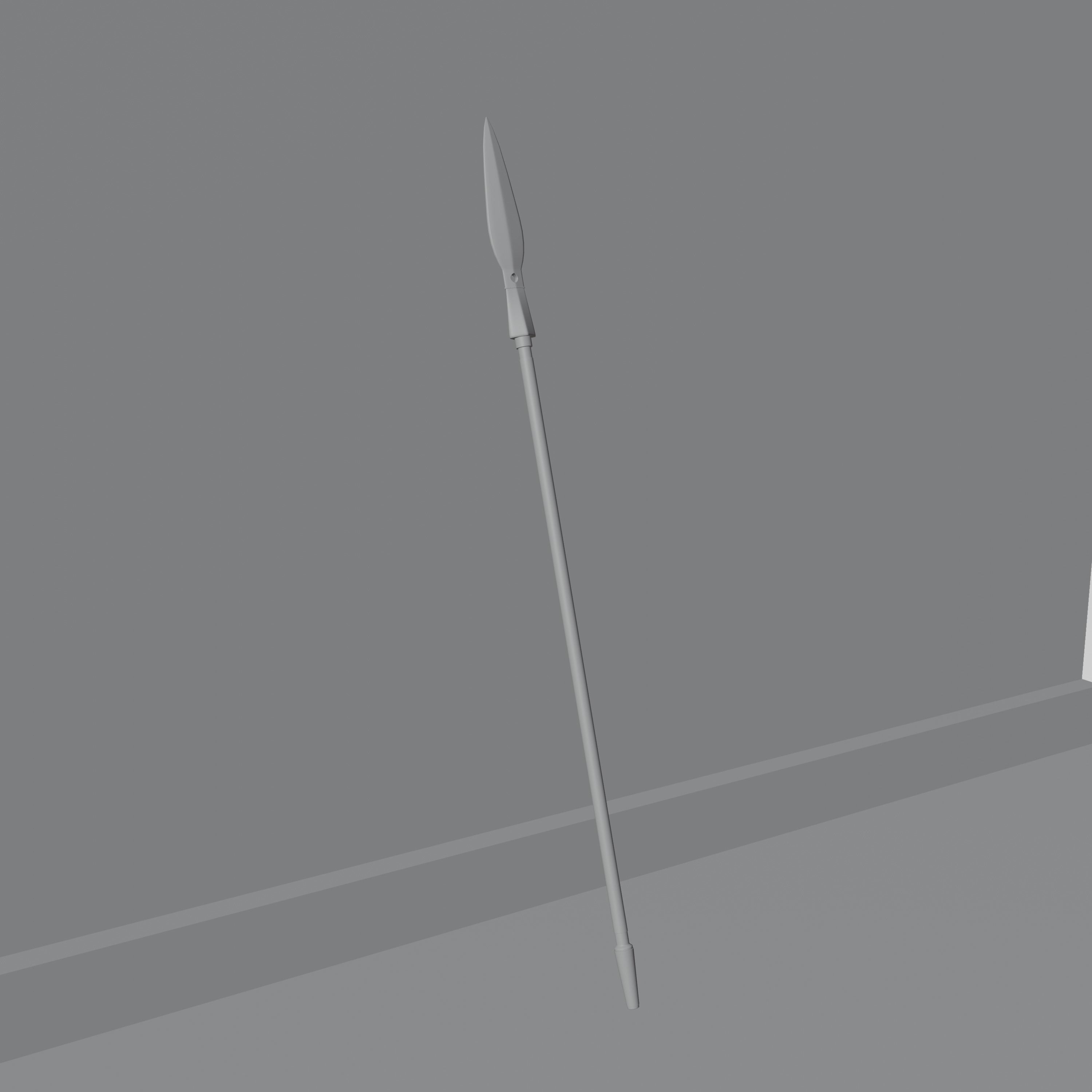 Spears spear on wall free 3D model | CGTrader