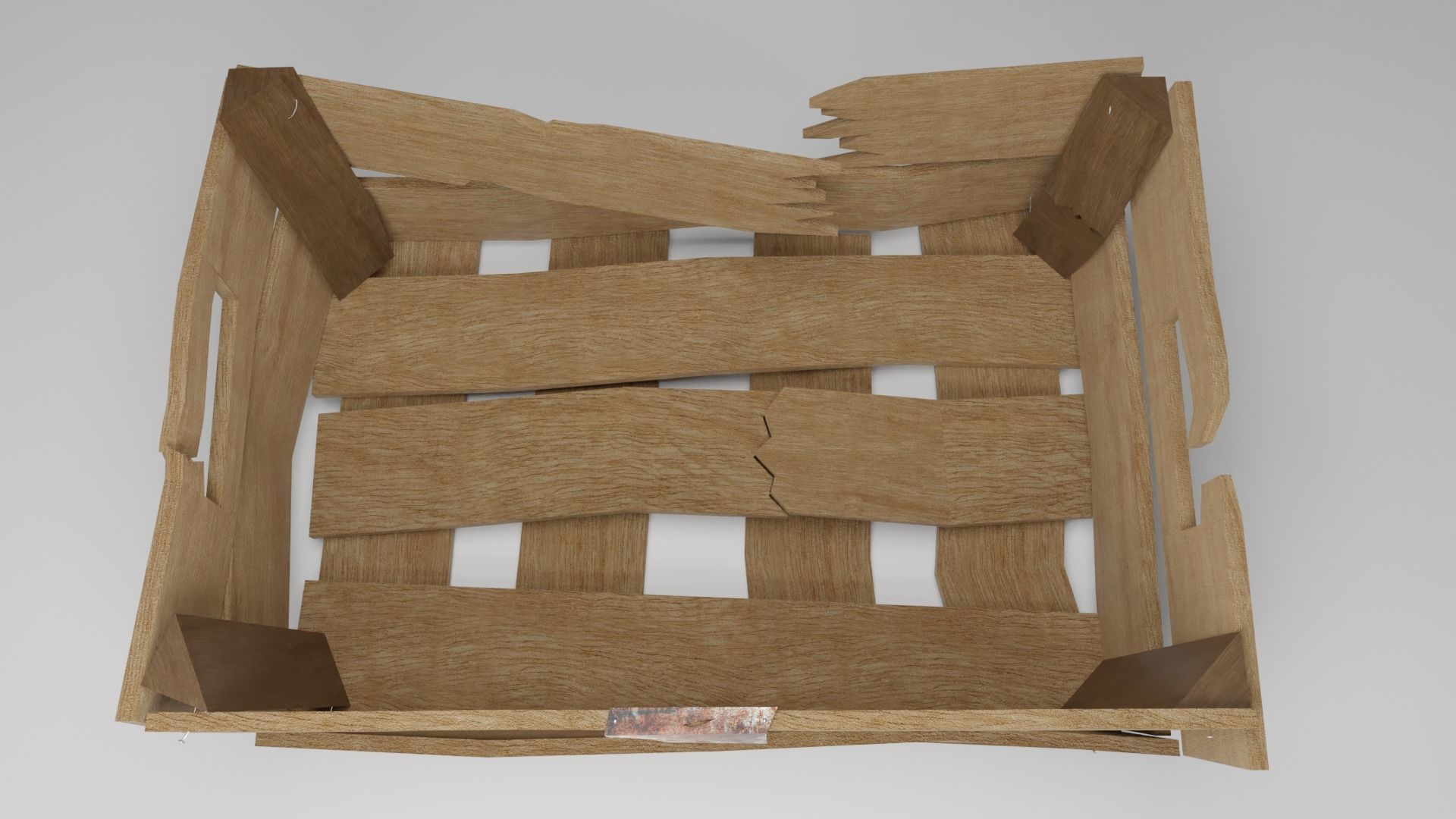 3D model Broken Wooden Crate VR / AR / low-poly | CGTrader