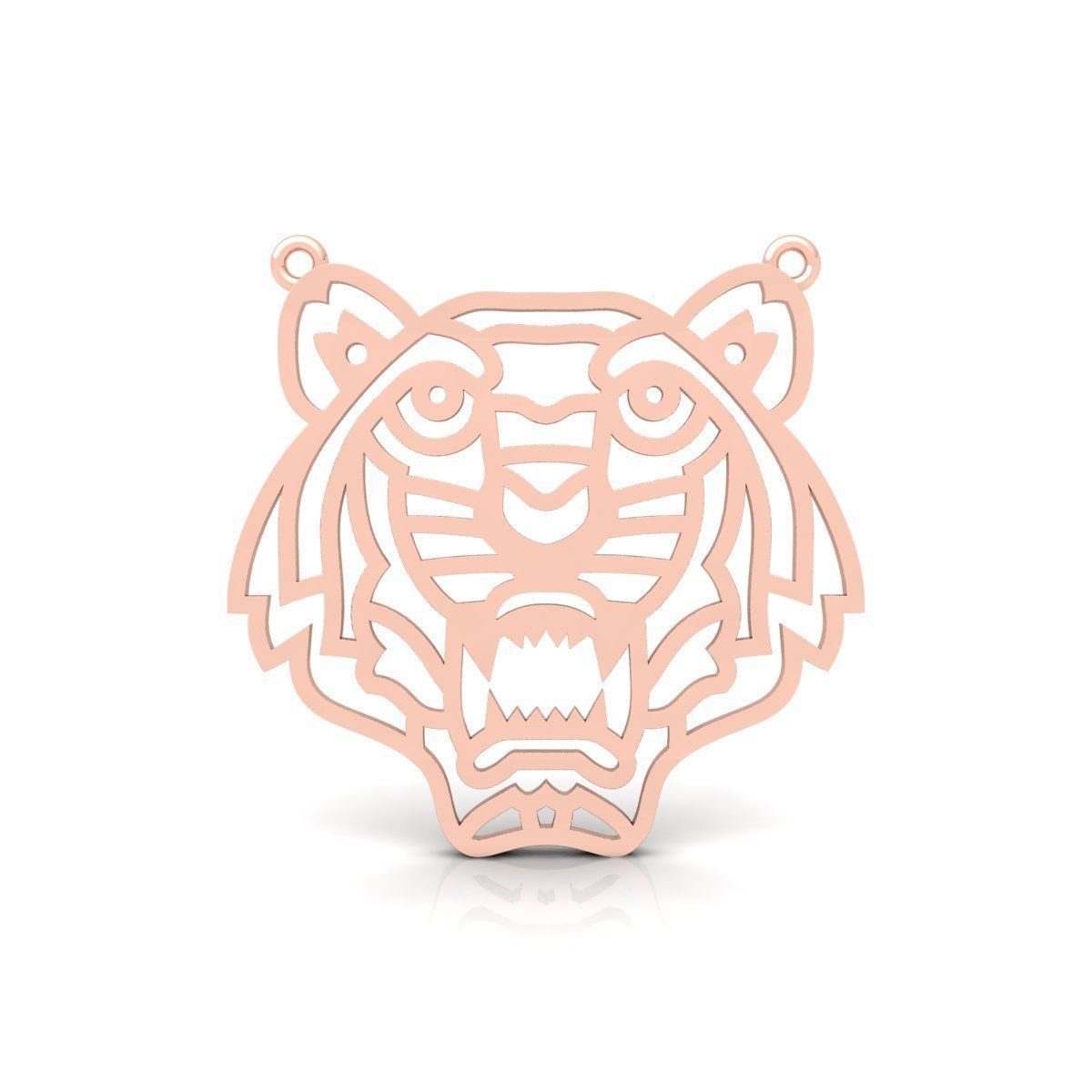 Tiger Face 3d pendent 3d Model and Render 3D model 3D printable | CGTrader