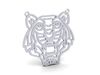 Tiger Face 3d pendent 3d Model and Render 3D model 3D printable | CGTrader