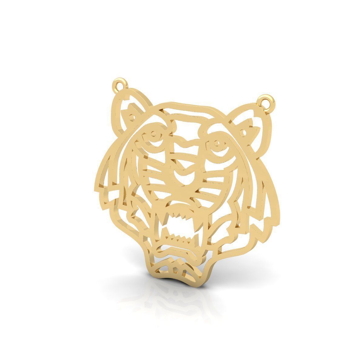 Tiger Face 3d pendent 3d Model and Render 3D model 3D printable | CGTrader