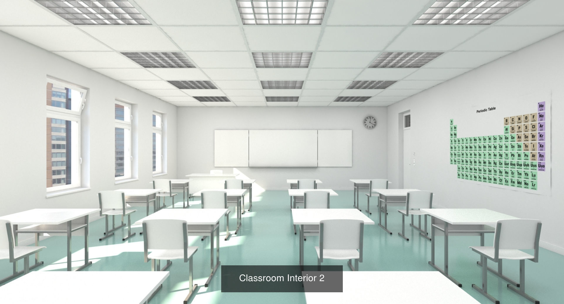 School Classroom Collection | CGTrader