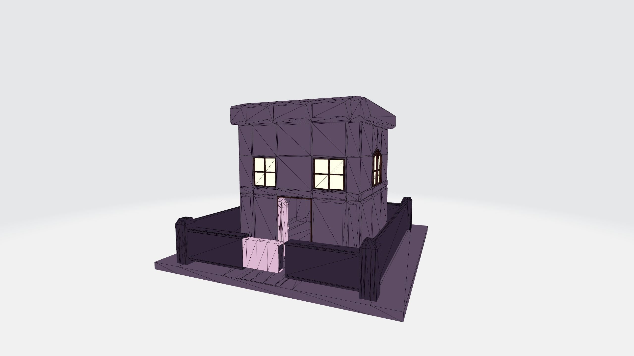 3D model vault house VR / AR / low-poly | CGTrader