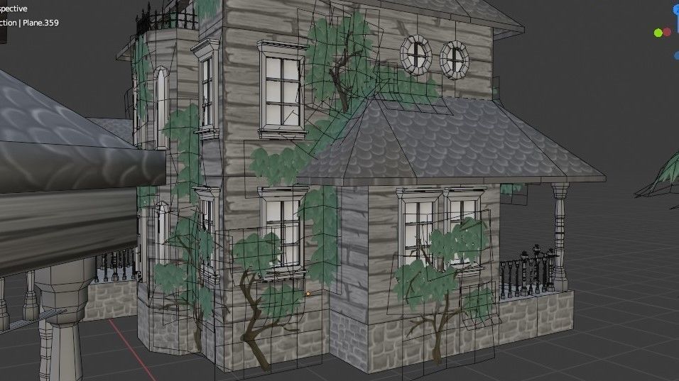 3D model Old Manor VR / AR / low-poly | CGTrader