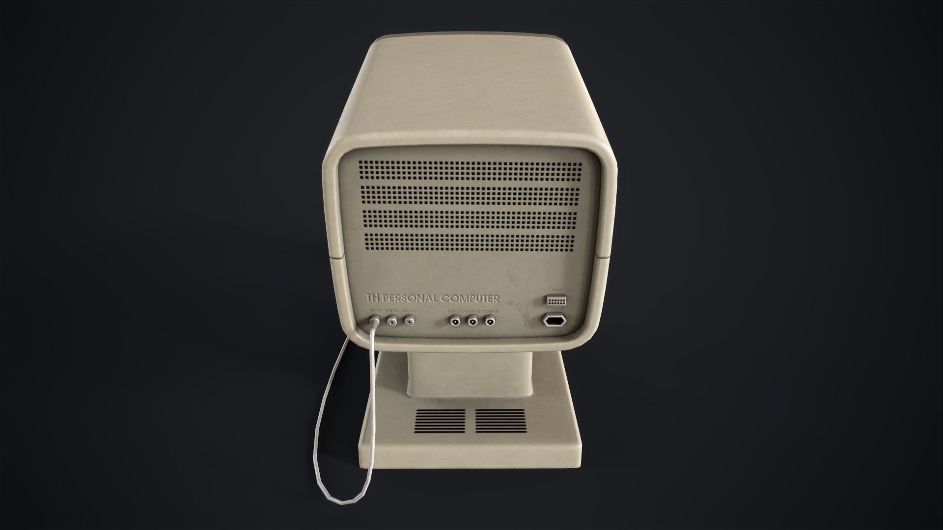 3D model Retro computer VR / AR / low-poly | CGTrader