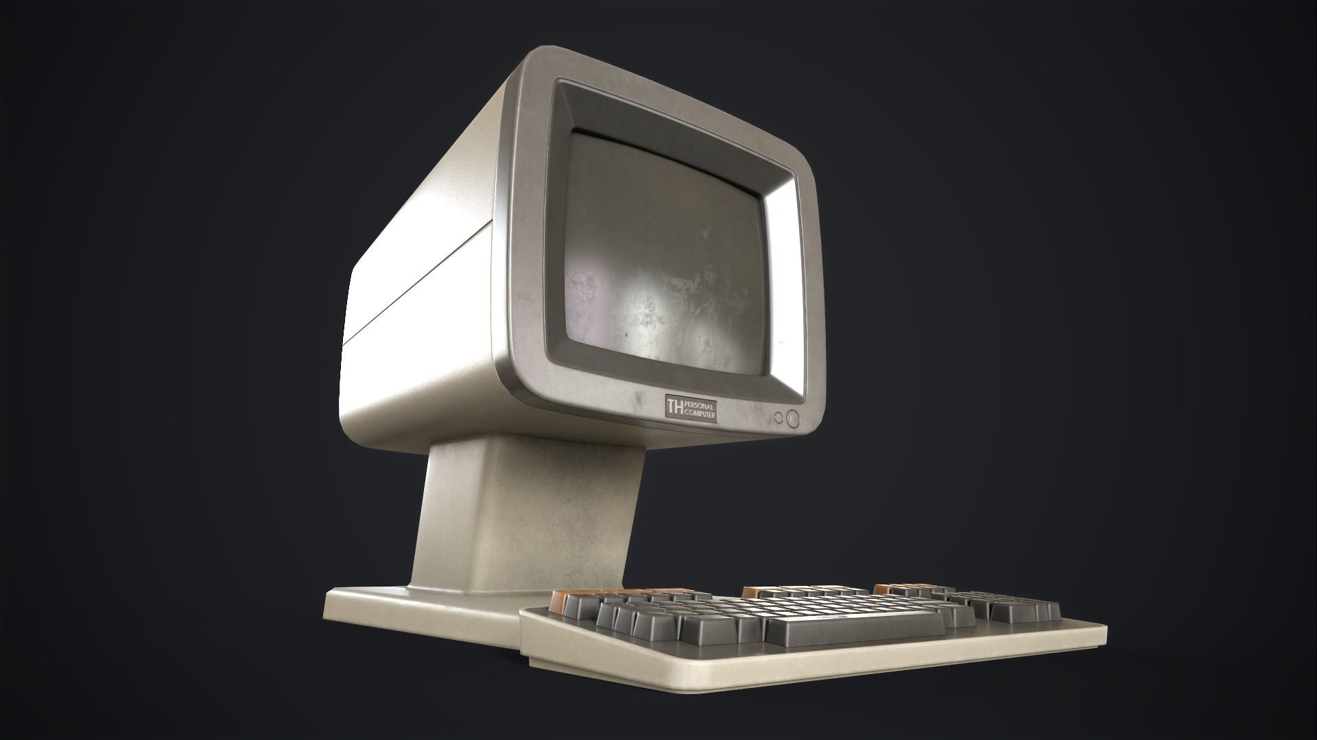 3D model Retro computer VR / AR / low-poly | CGTrader