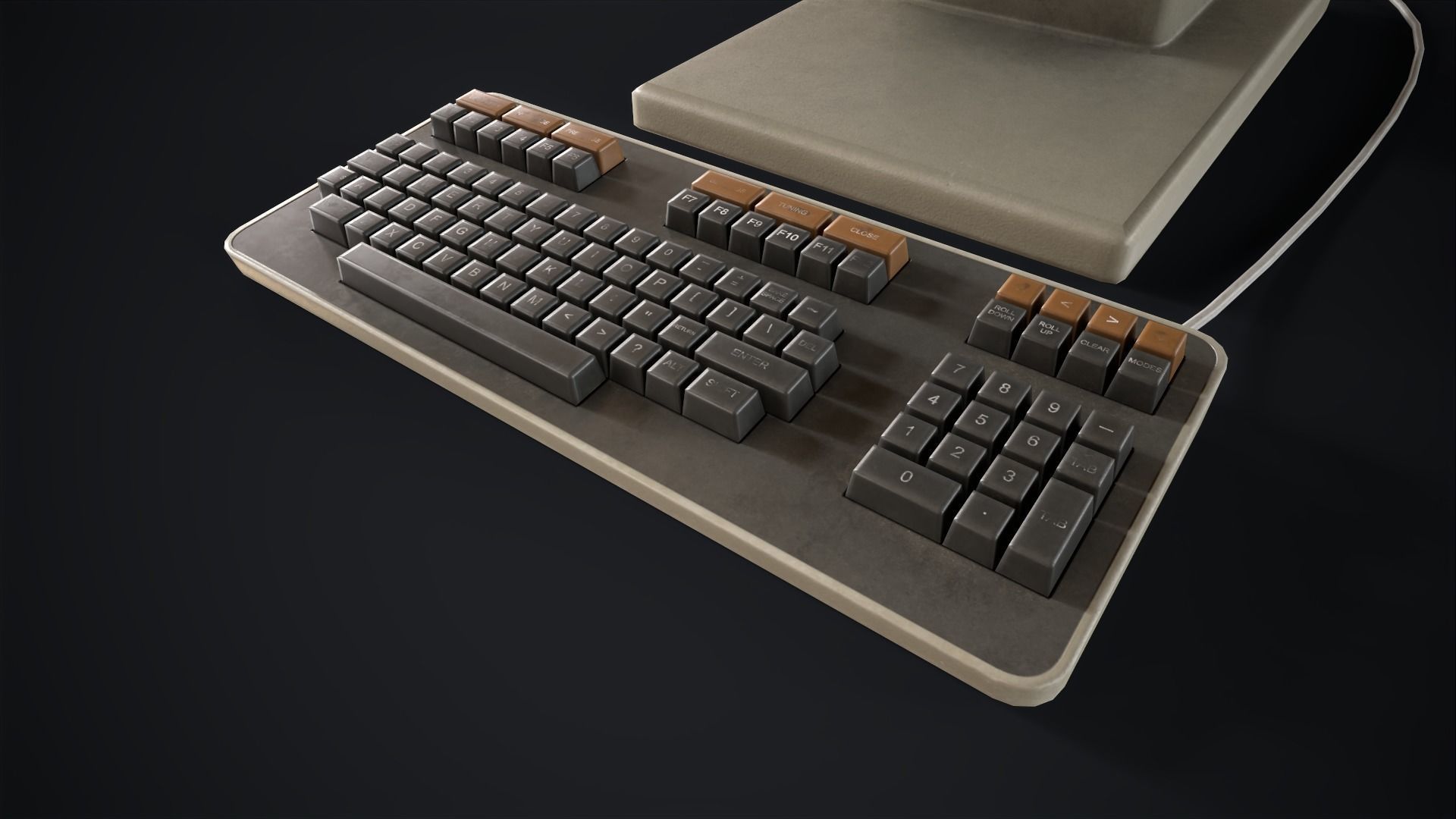 3D model Retro computer VR / AR / low-poly | CGTrader