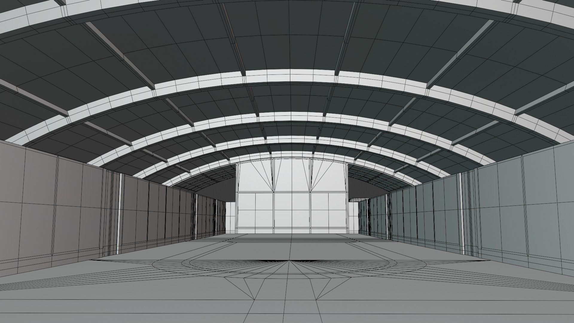 Monorail station with trains 3D model | CGTrader