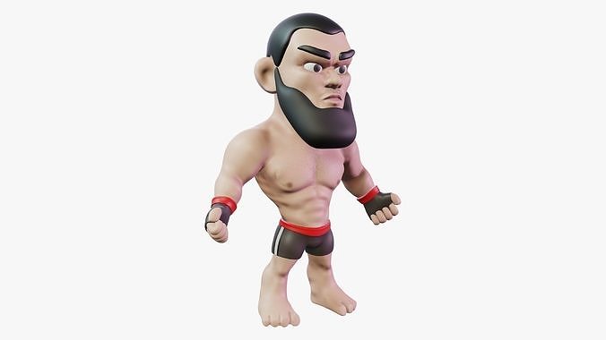 3D model Fighter Boxer Character 13 VR / AR / low-poly | CGTrader