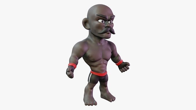 3D model Fighter Boxer Character 19 VR / AR / low-poly | CGTrader