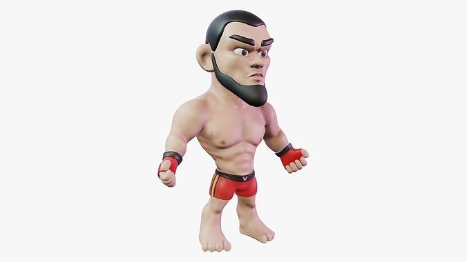3D model Fighter Boxer Character 22 VR / AR / low-poly | CGTrader