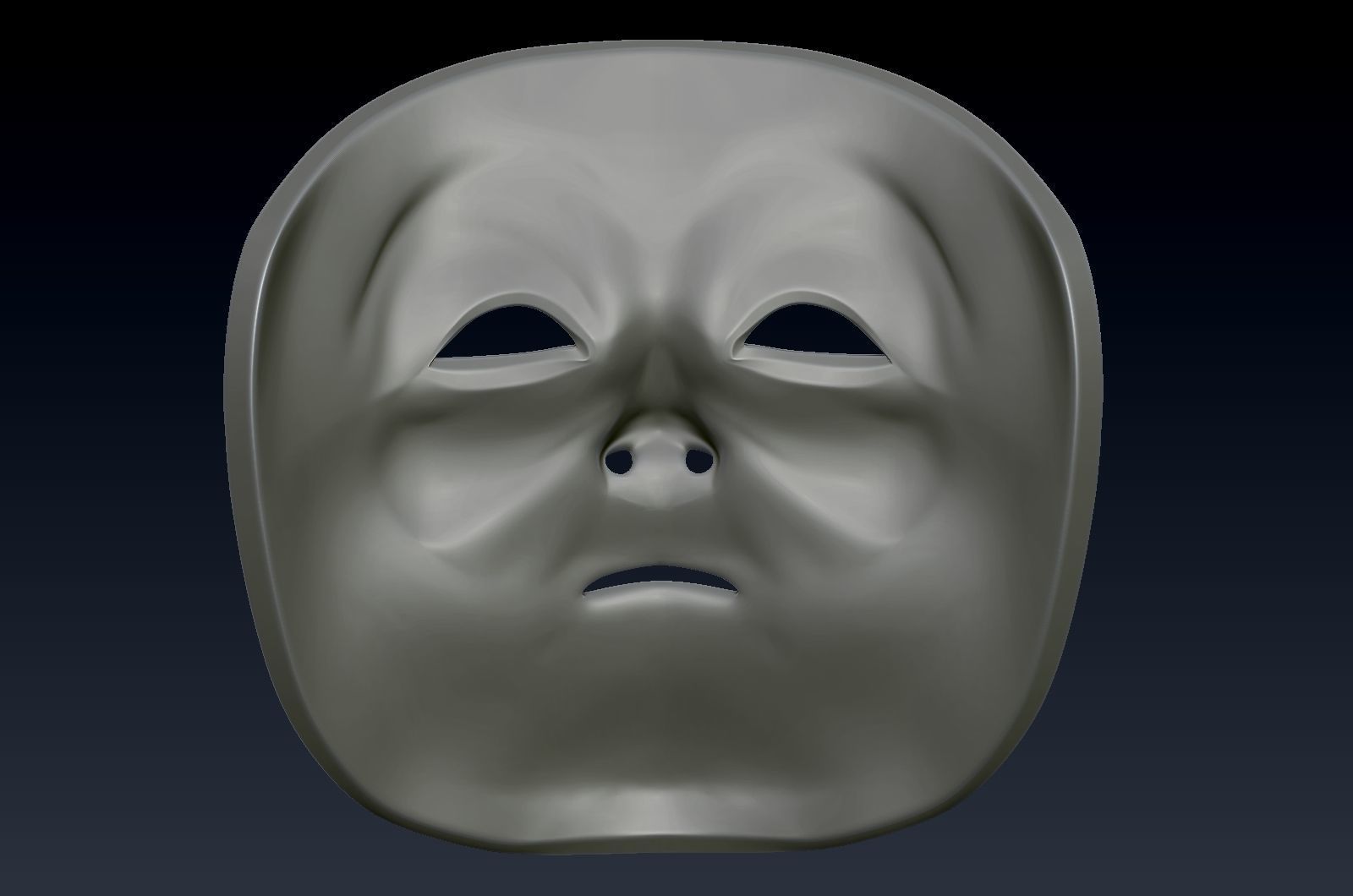 V for vendetta mask zbrush high model 3D model | CGTrader