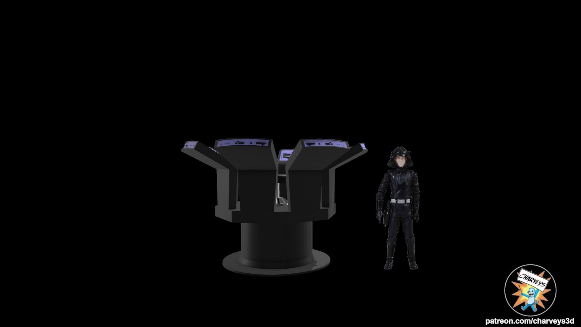 Star Wars Death Star II Control Console for action figures 3D model 3D ...