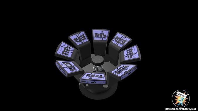 Star Wars Death Star II Control Console for action figures 3D model 3D ...