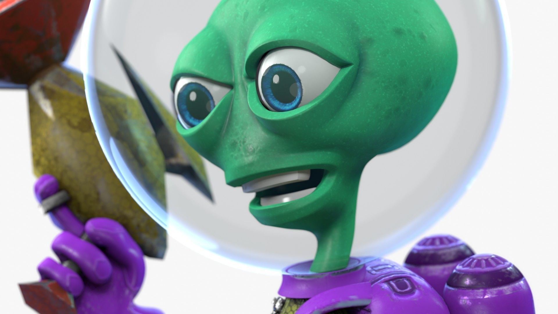 3D model Cartoon Alien VR / AR / low-poly | CGTrader