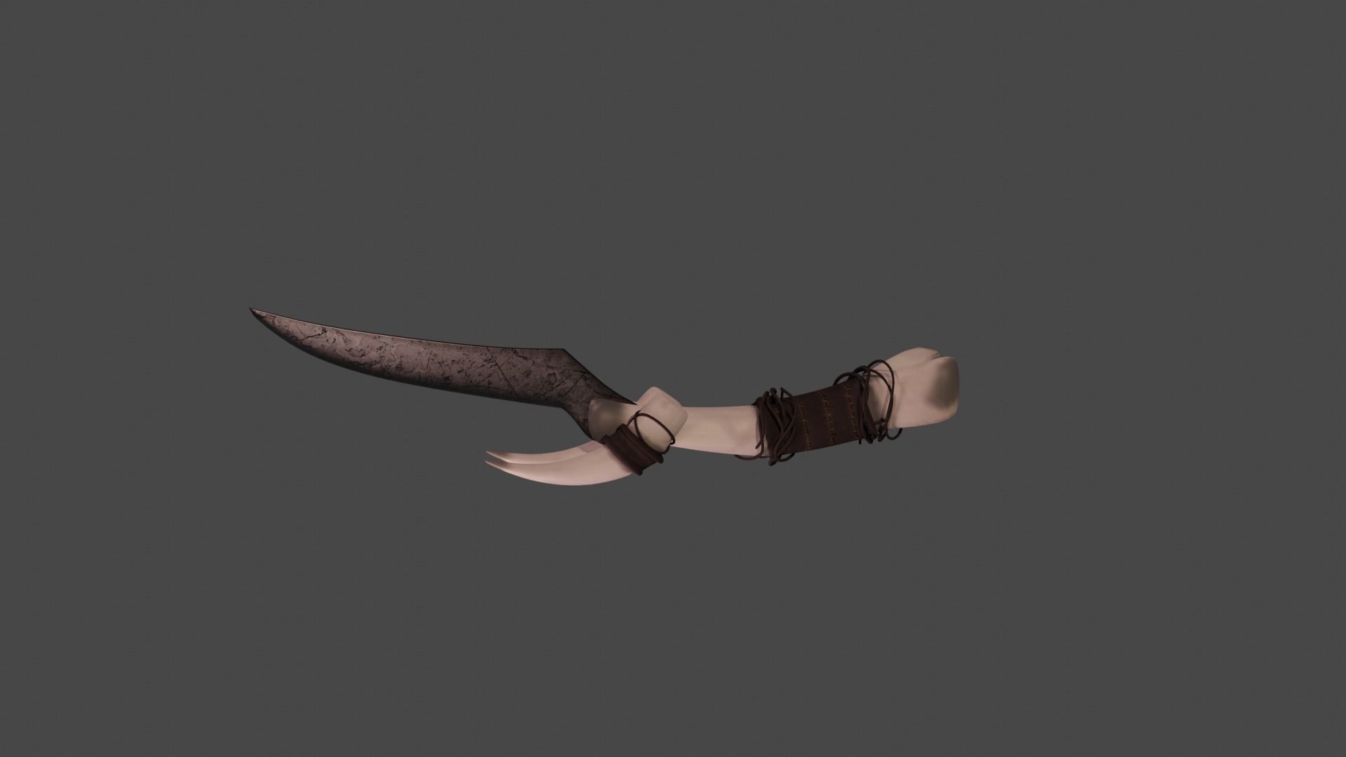 3D model Stylized Tribal Knife VR / AR / low-poly | CGTrader