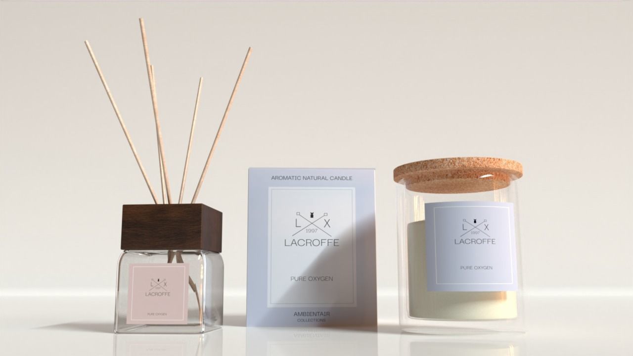 Aroma candles 3D model | CGTrader