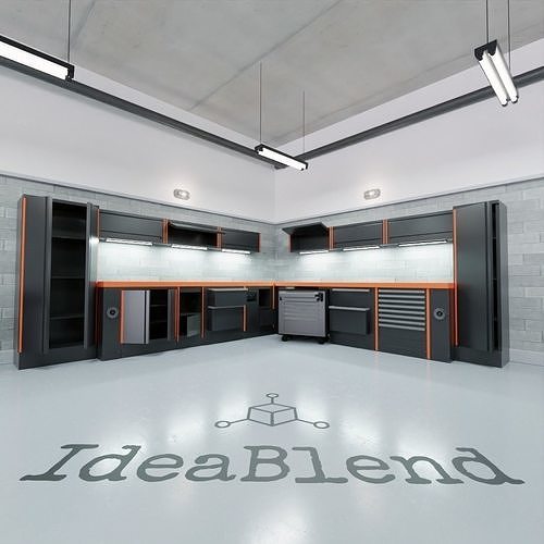 MODULAR WORKSHOP FURNITURE 1-10 3D model 3D printable | CGTrader