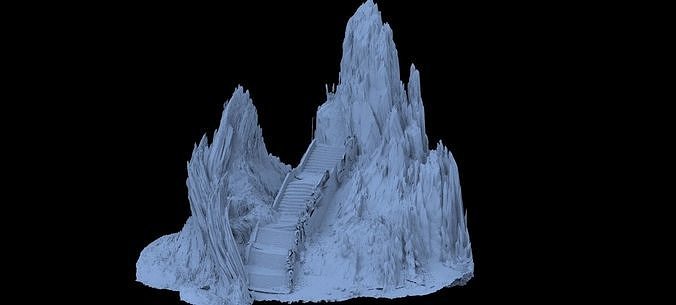 Fantasy Cliffs walkway 1 3D model | CGTrader