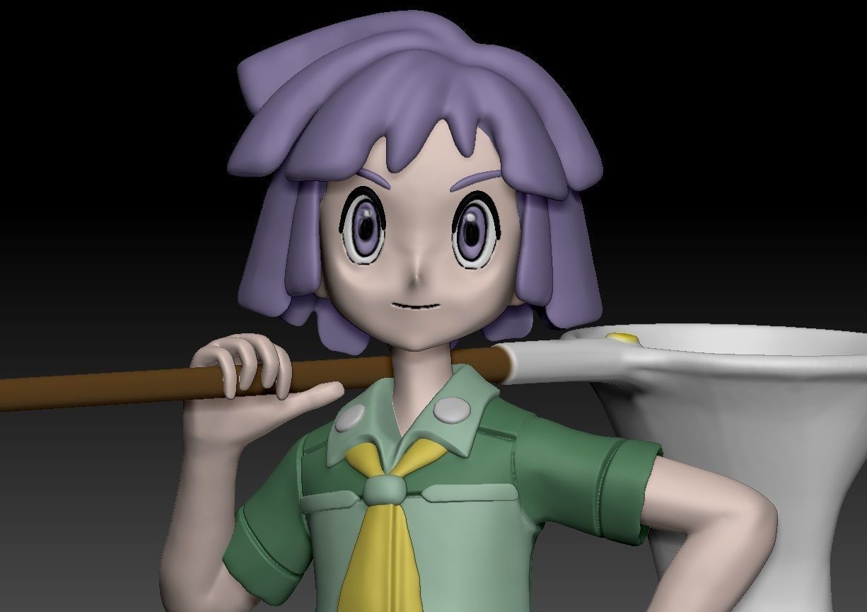 Pokemon Johto Gym Leader Bugsy 3D model 3D printable | CGTrader