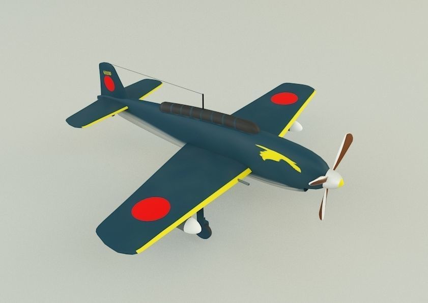 3D model Yokosuka D4Y war plane VR / AR / low-poly | CGTrader