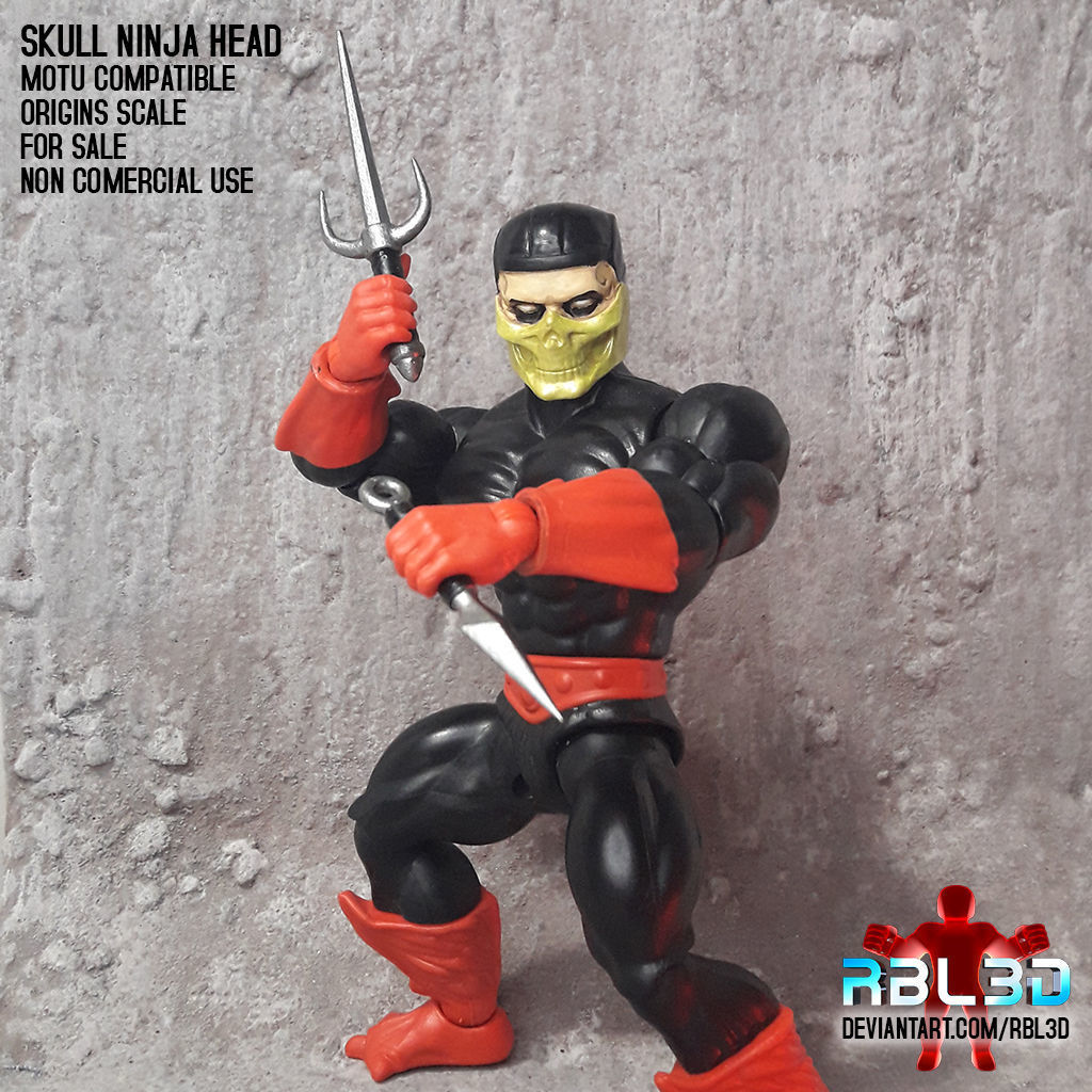 MKIII Ninja and Skull Ninja Heads -Motu compatible- 3D model 3D ...