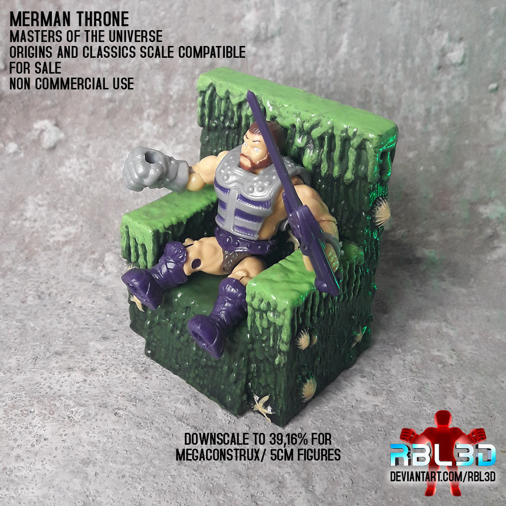 Merman Throne -motu- 3D model 3D printable | CGTrader