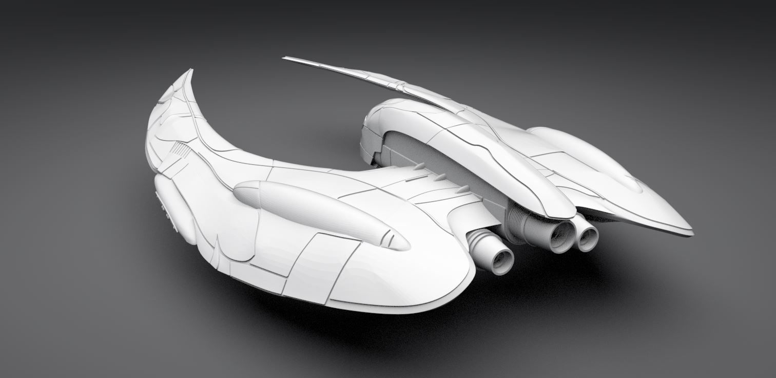 Cylon Raider New Series scale 3D model 3D printable | CGTrader