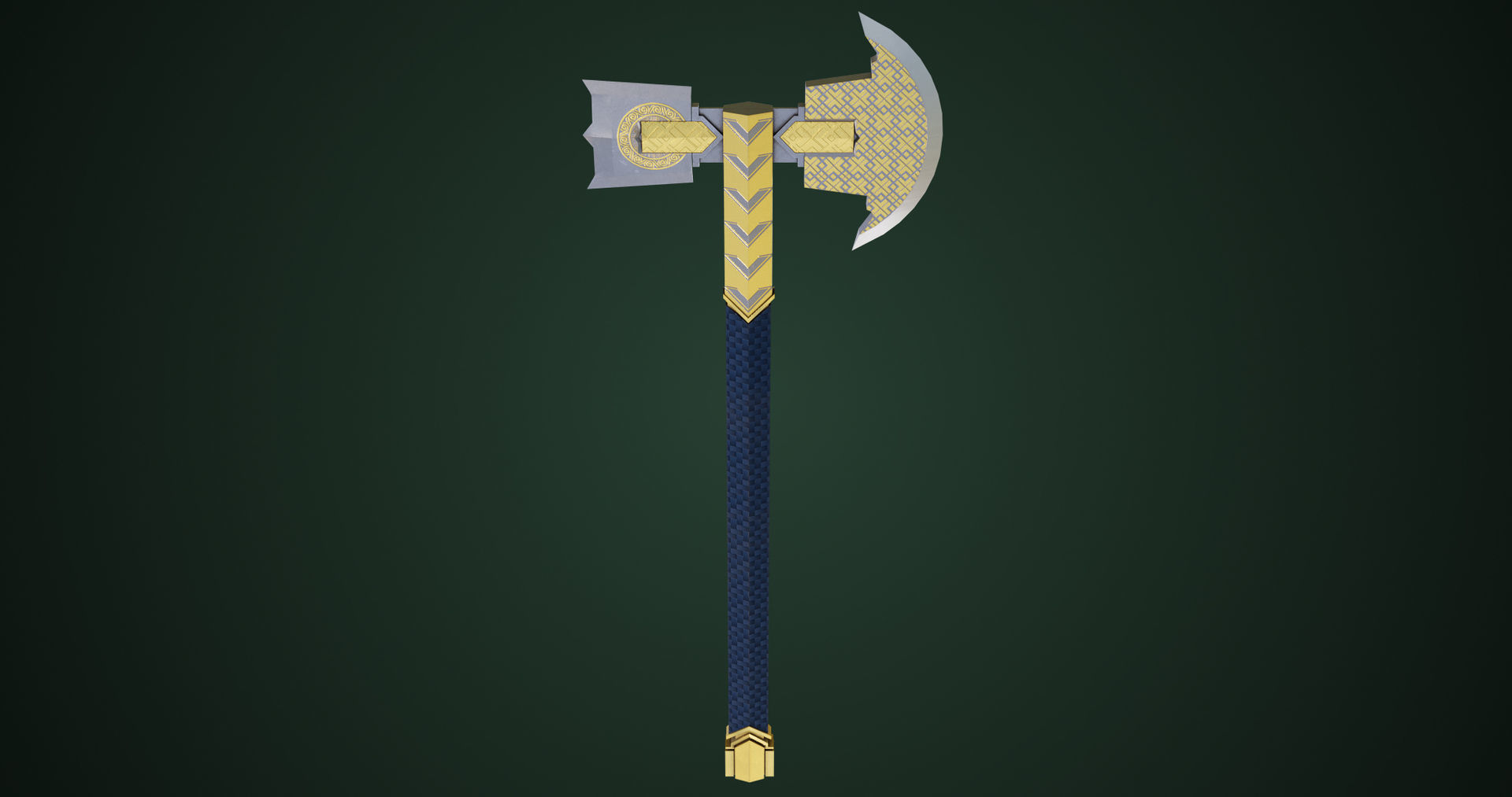 3D model Battle Hammer 05 All PBR Unity UE V-Ray Textures Included VR ...