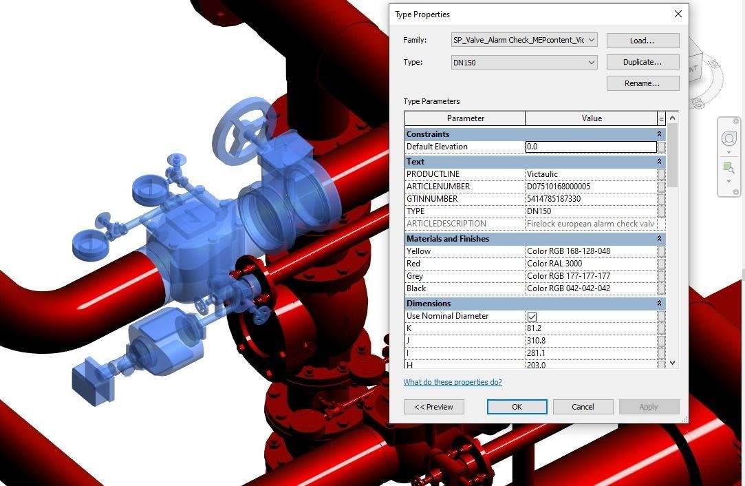 MEP-03-FIRE FIGHTING SYSTEM - Revit Family - 3D model 3D model | CGTrader
