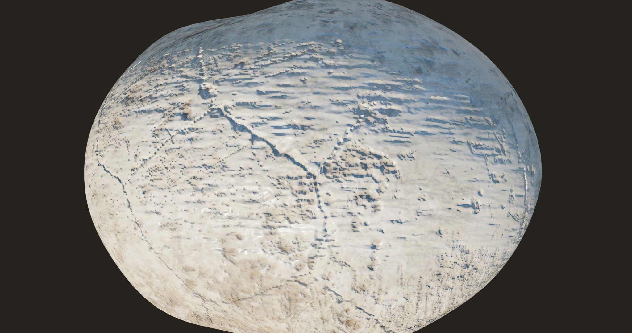 3D model Old Crack Skull With PBR Unity UE V-ray Textures Included VR ...