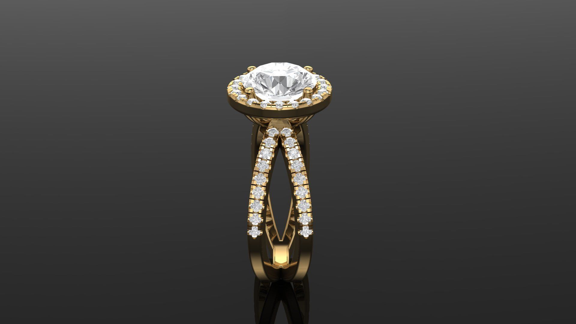 Gold Ring 3D model 3D printable | CGTrader