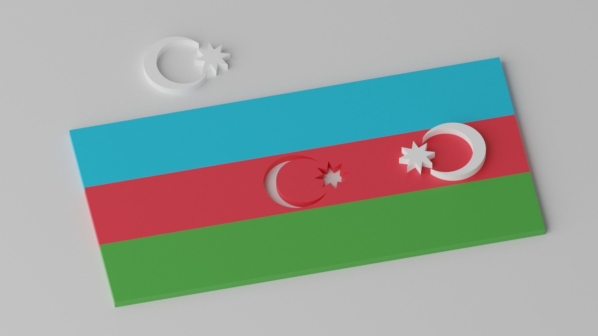 3D model Islamic Muslim Countries Flags Collection VR / AR / low-poly ...