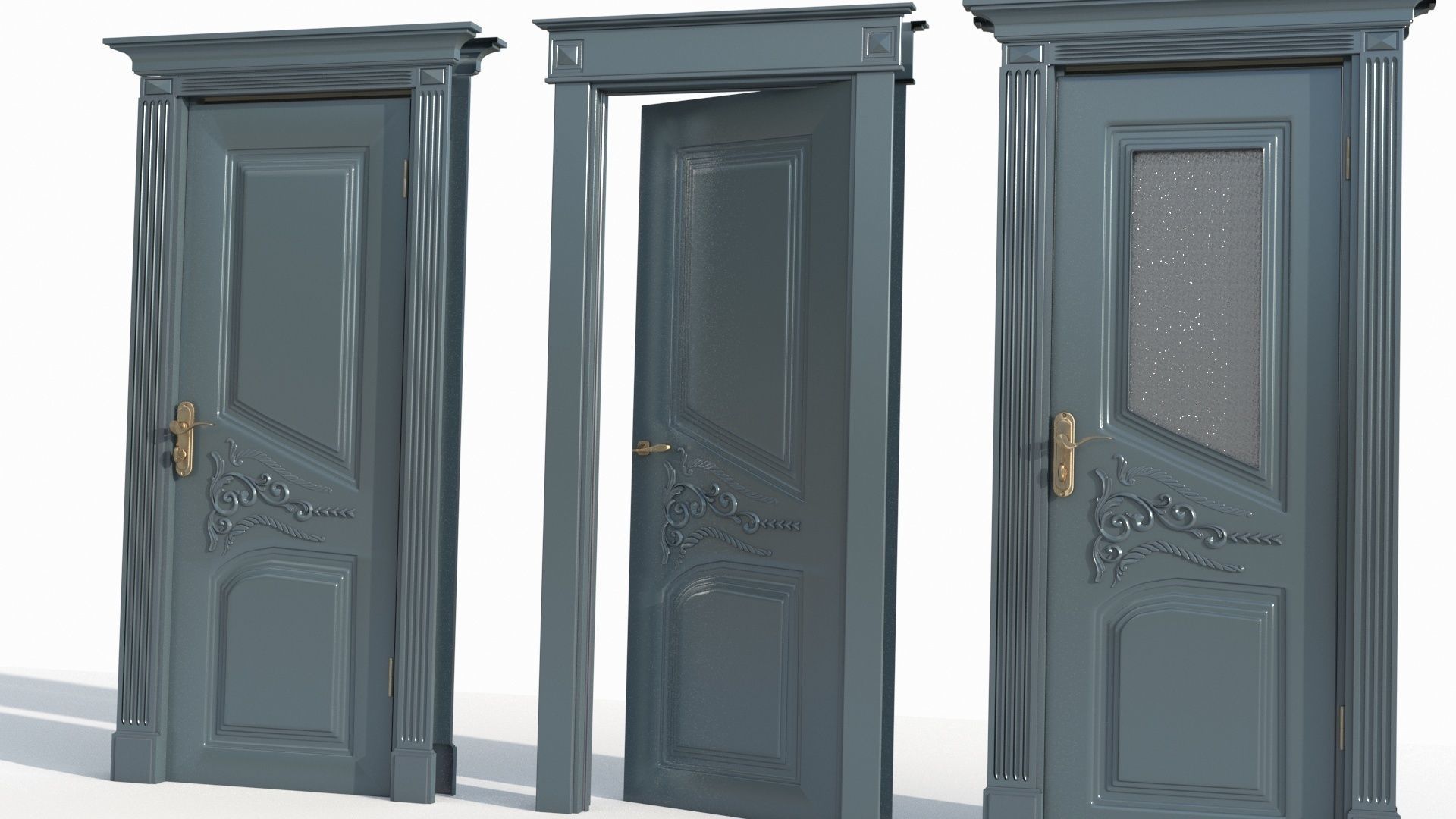 Doors interior 01 3D model | CGTrader