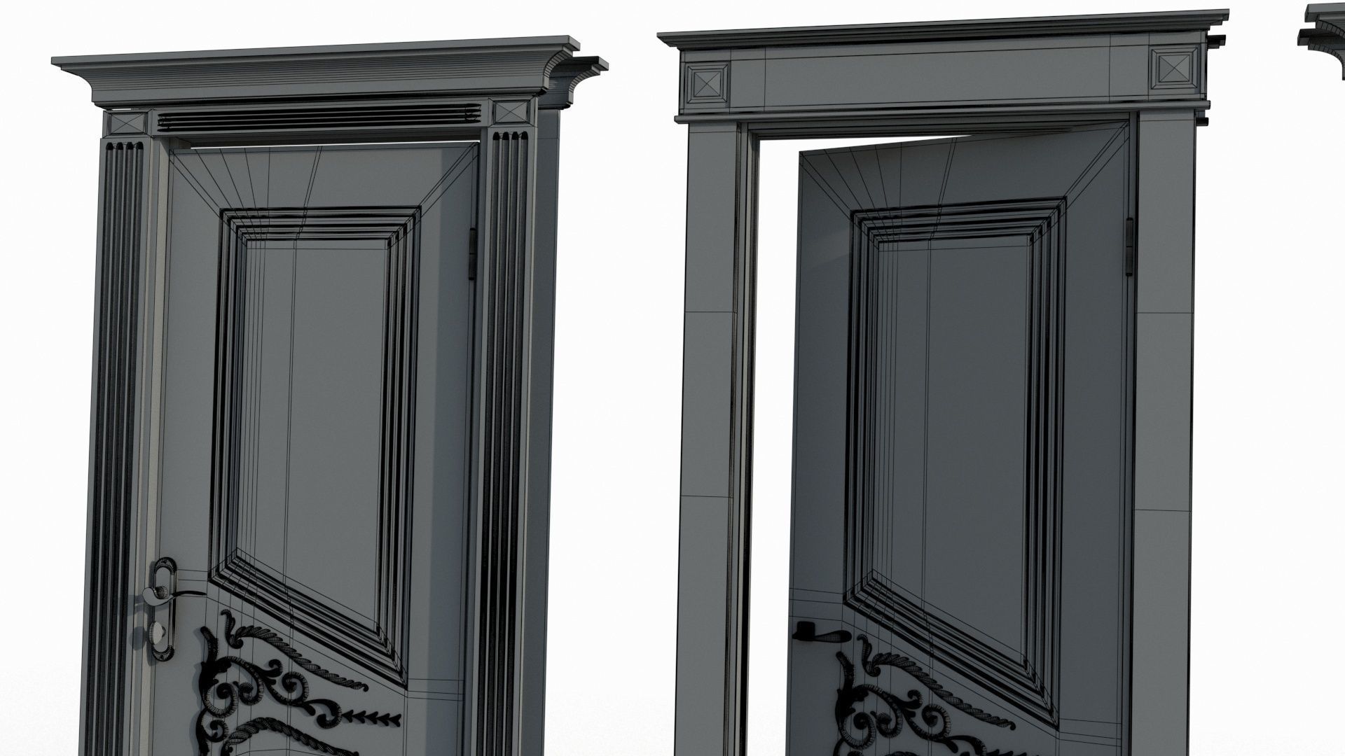 Doors interior 01 3D model | CGTrader