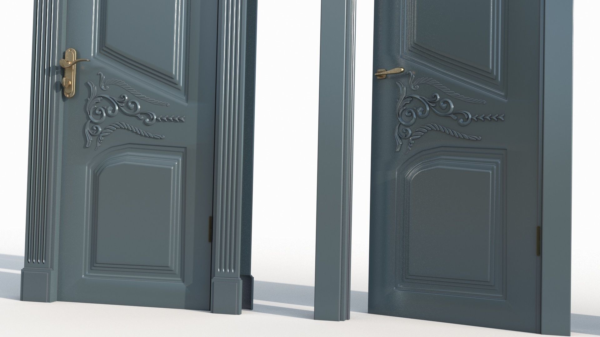 Doors interior 01 3D model | CGTrader