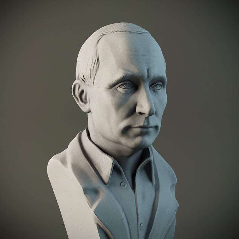 Vladimir Putin 3D model 3D printable | CGTrader