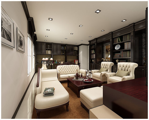 private work room 3D model | CGTrader