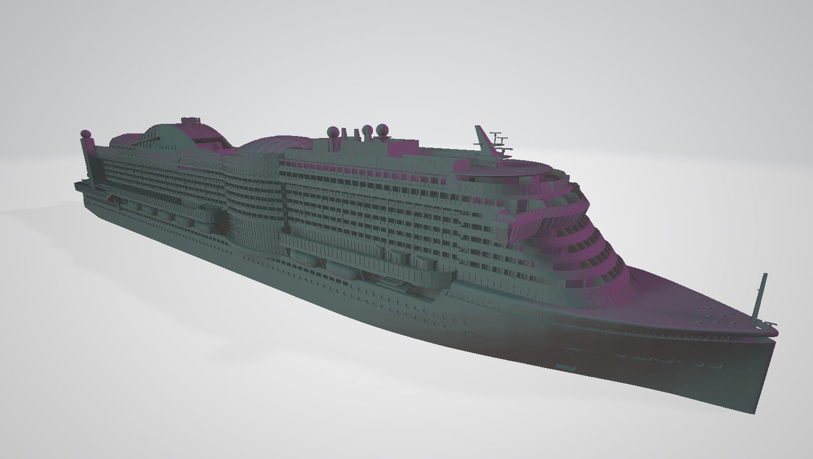 AIDAperla cruise ship 3D print model 3D model 3D printable | CGTrader