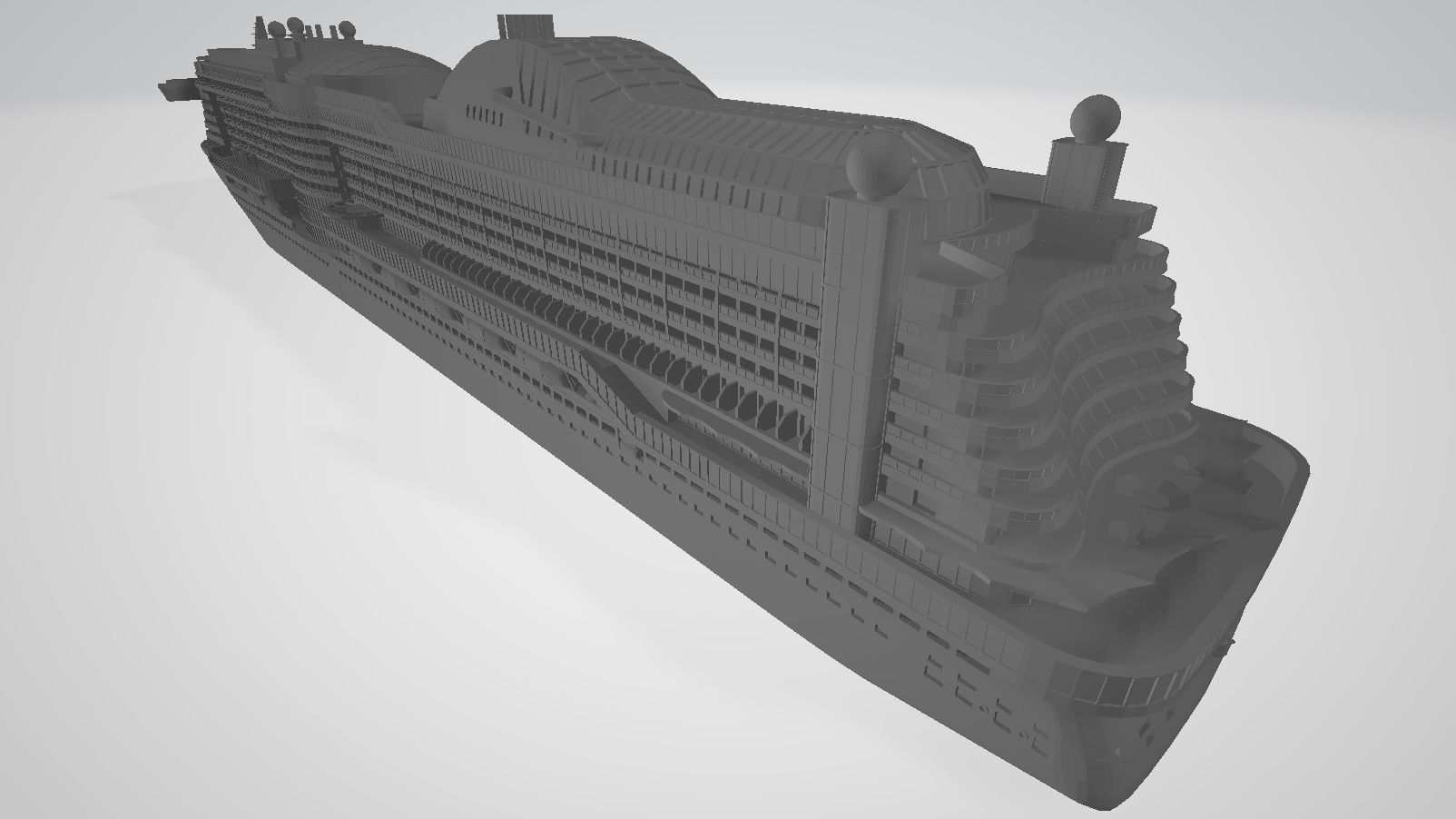 AIDAperla cruise ship 3D print model 3D model 3D printable | CGTrader