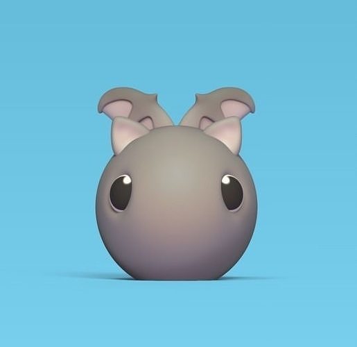 Little Round Bat 3D model 3D printable | CGTrader