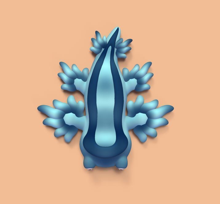 Blue Sea Dragon 3D model 3D printable | CGTrader