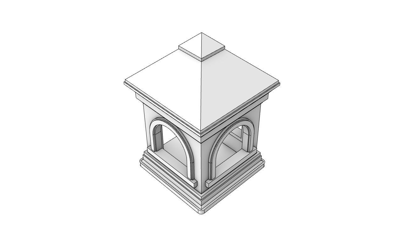 House with roof and base Multipart Assembly toy 3-4 hour print 3D model ...