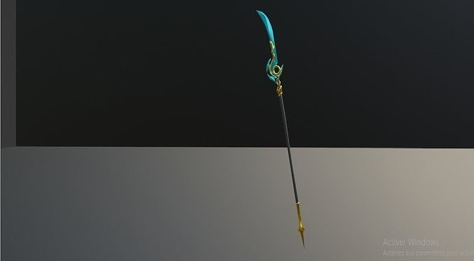 wepon sword with gold handle free 3D model | CGTrader